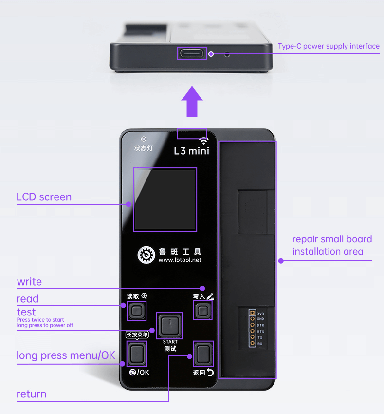 Box Luban L3 Mini Hỗ Trợ Fix Pin, Sửa Face ID iPhone X - 13 Pro Max ...